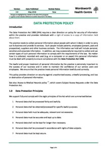 Privacy policy – Wordsworth Health Centre